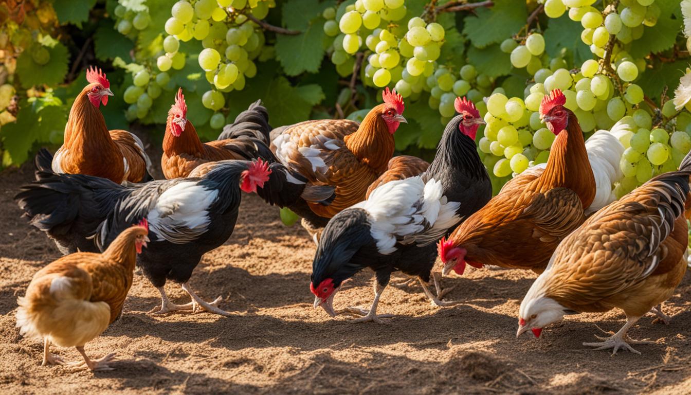 Can Chickens Have Grapes? Discover The Answer Here!